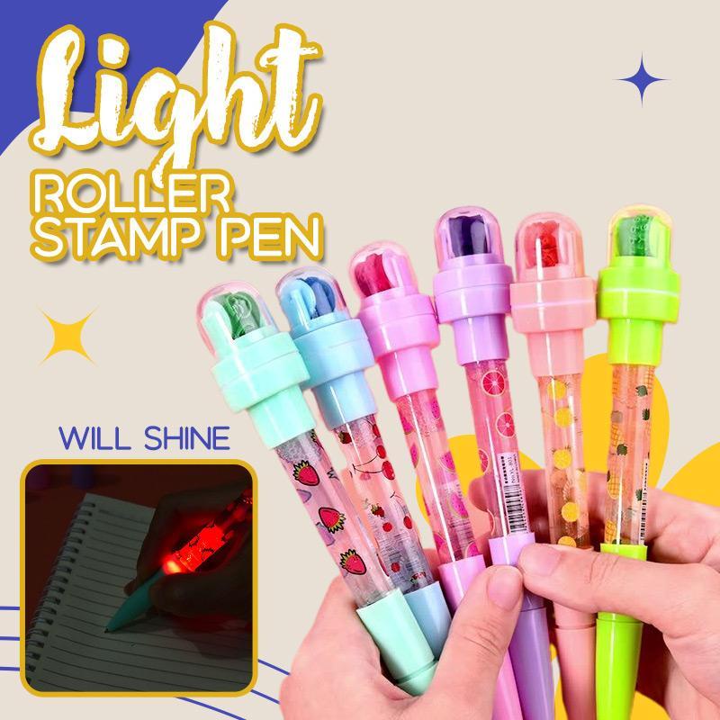 5 IN 1 Cute Light Roller Stamp Seal Pencils Magic Multi-function Bubble ...