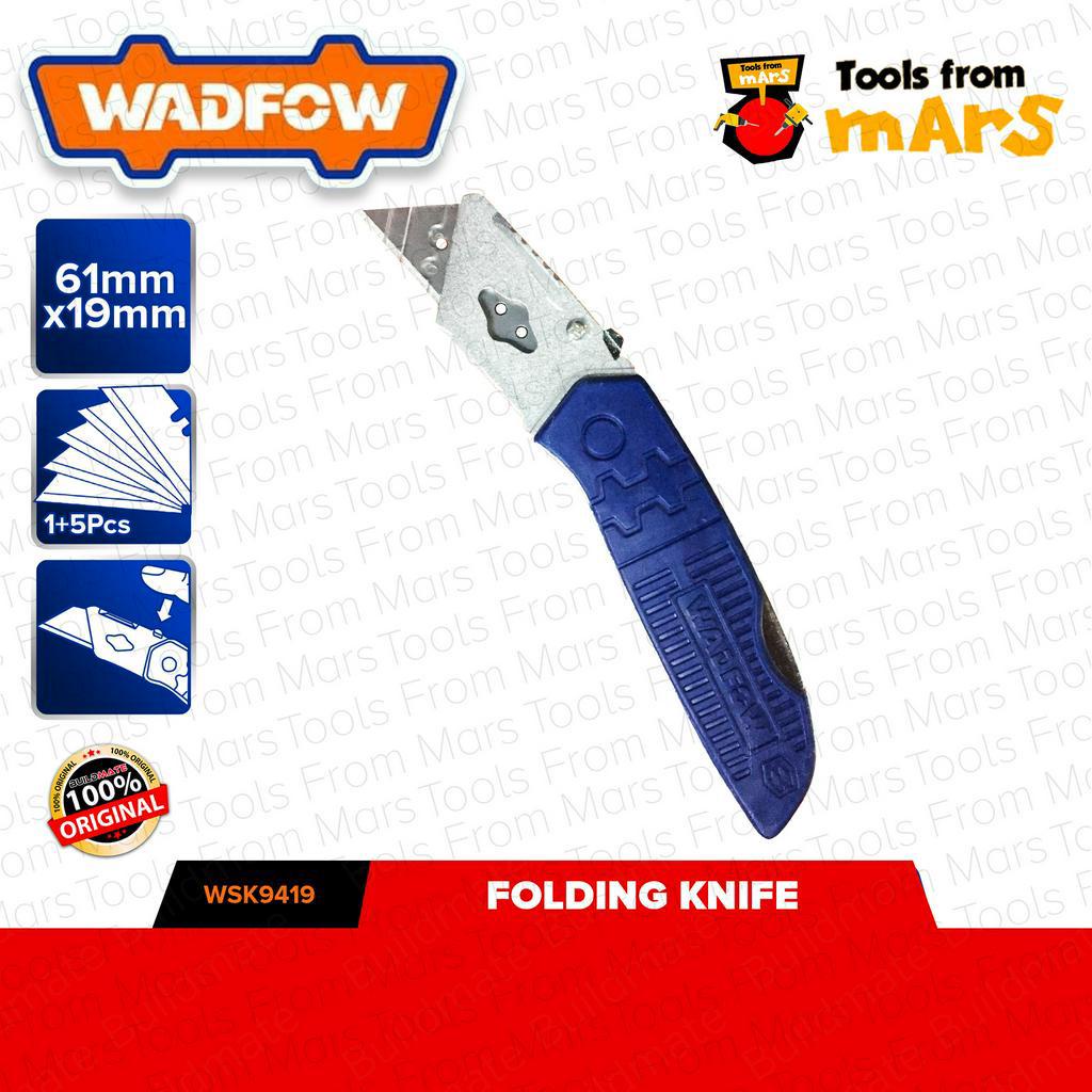 WADFOW Folding Knife 61MMX19MM Folding Cutter Utility Knife Cardboard ...