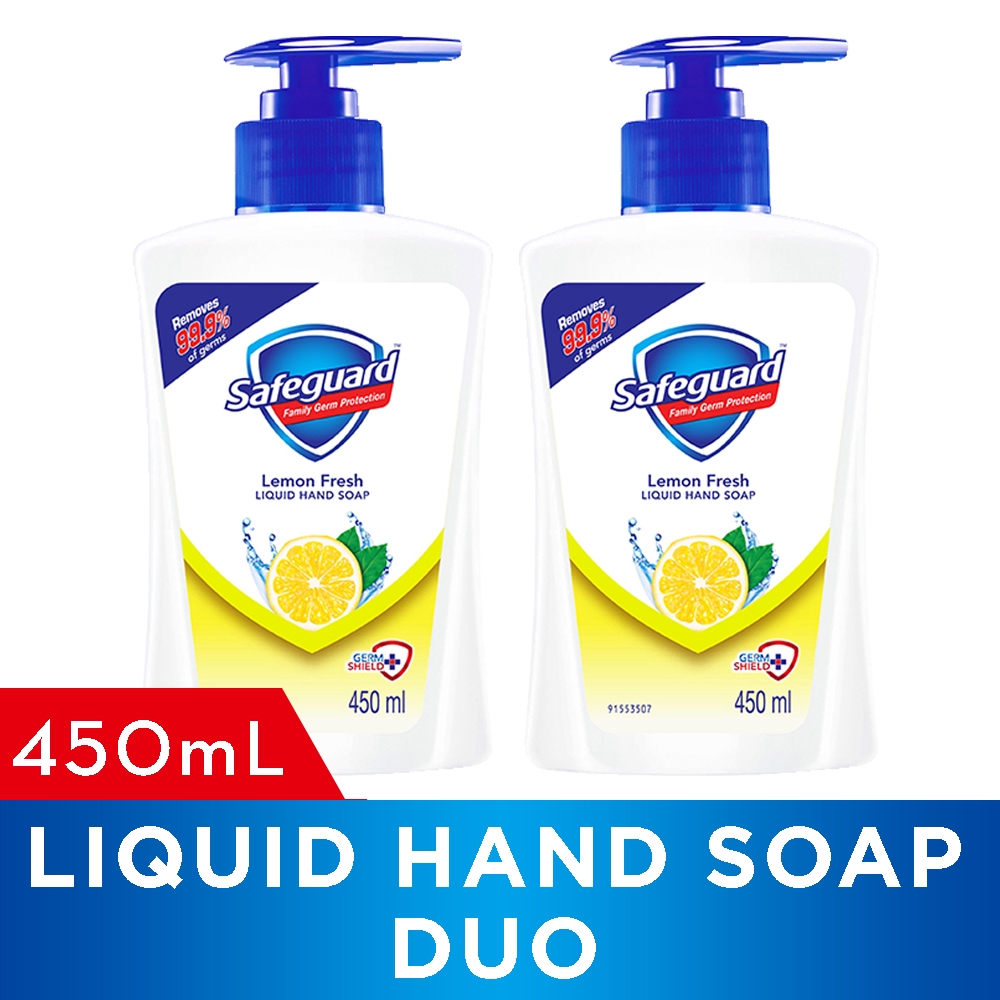 Safeguard Lemon Fresh Liquid Hand Soap Duo 450ml Shopee Philippines