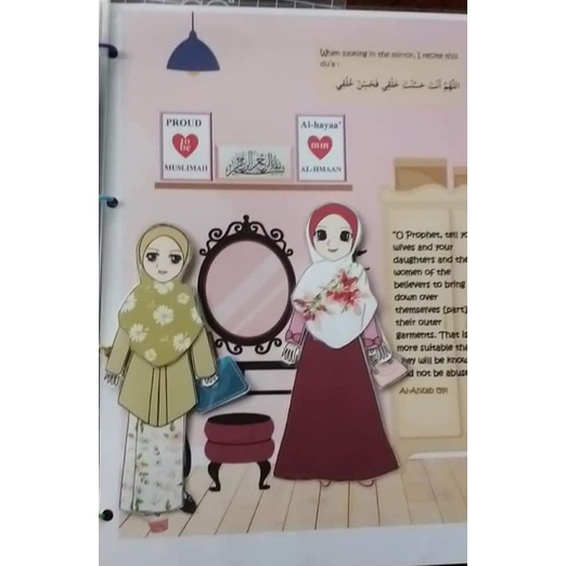 Muslim Kids Busy Book /Islamic Paper Doll/ Paper House Early Learning ...