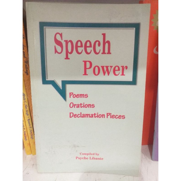 SPEECH POWER POEMS,ORATIONS,DECLAMATION PIECES | Shopee Philippines