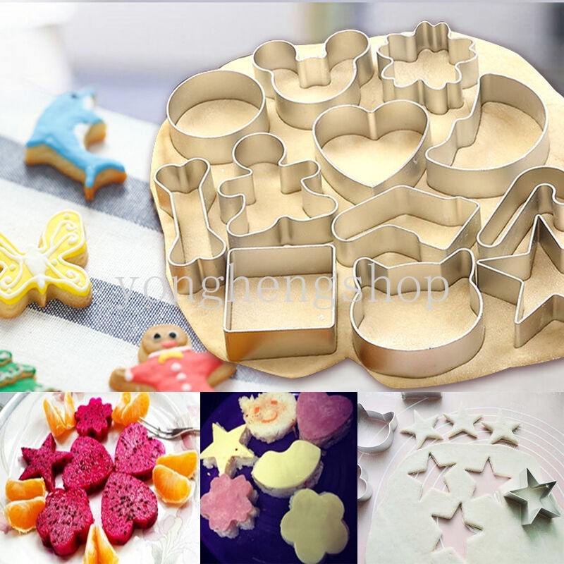 Cute Metal Aluminum Cake Biscuit Mold Cookie Cutter DIY Baking Pastry ...