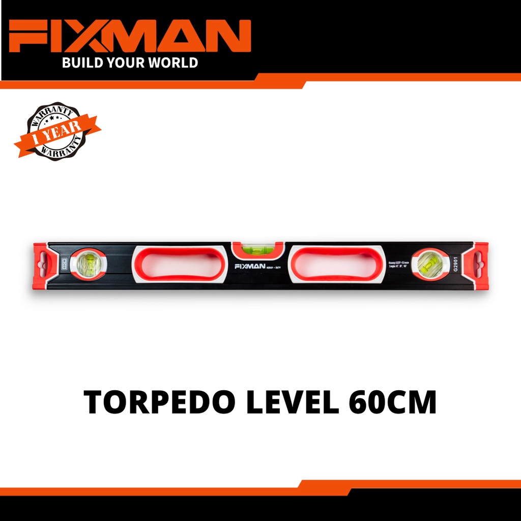 FIXMAN Pro Torpedo Leveler With Magnetic Base (60cm, 2ft) (90cm, 3ft ...