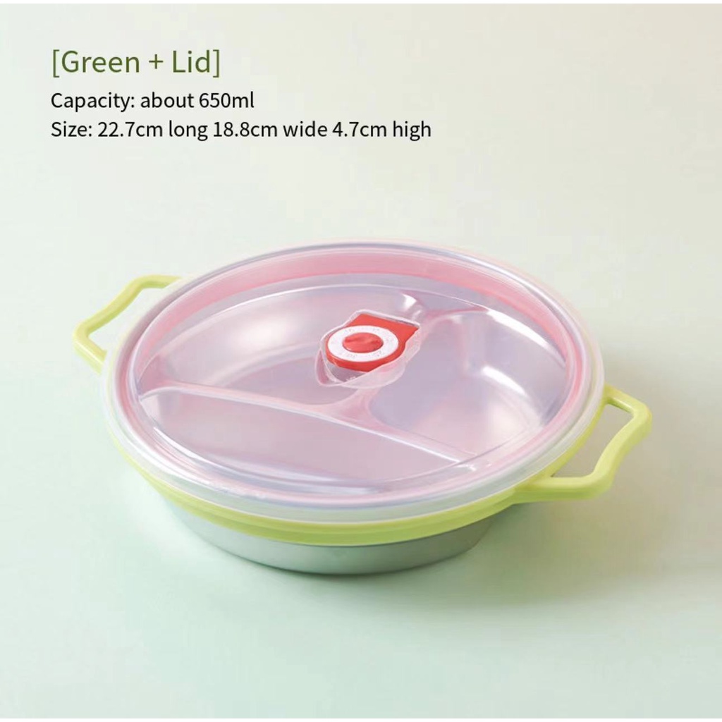 High Quality Lunch Box 304 Stainless Steel Lunch Boxes Seal 3 Divided ...