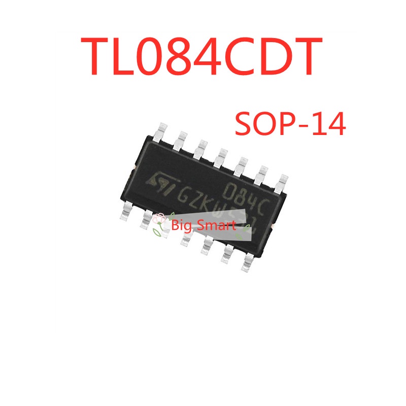 10pcs original TL084C SOP-14 TL084CDT 084C SOP14 four operational amplifier chip | Shopee ...