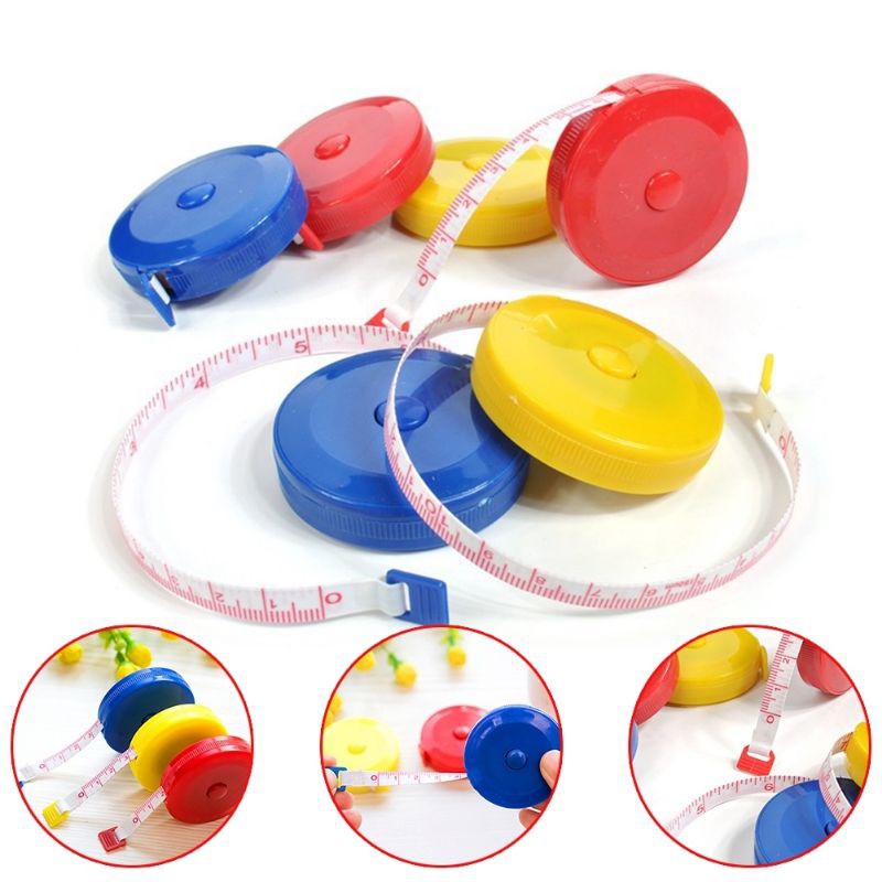 Mini Tape Retractable Ruler Plastic Measuring Garment Tape Measure ...
