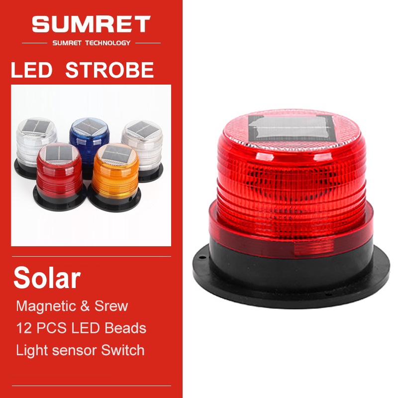 solar warning strobe light mini warning light led traffic and road ...