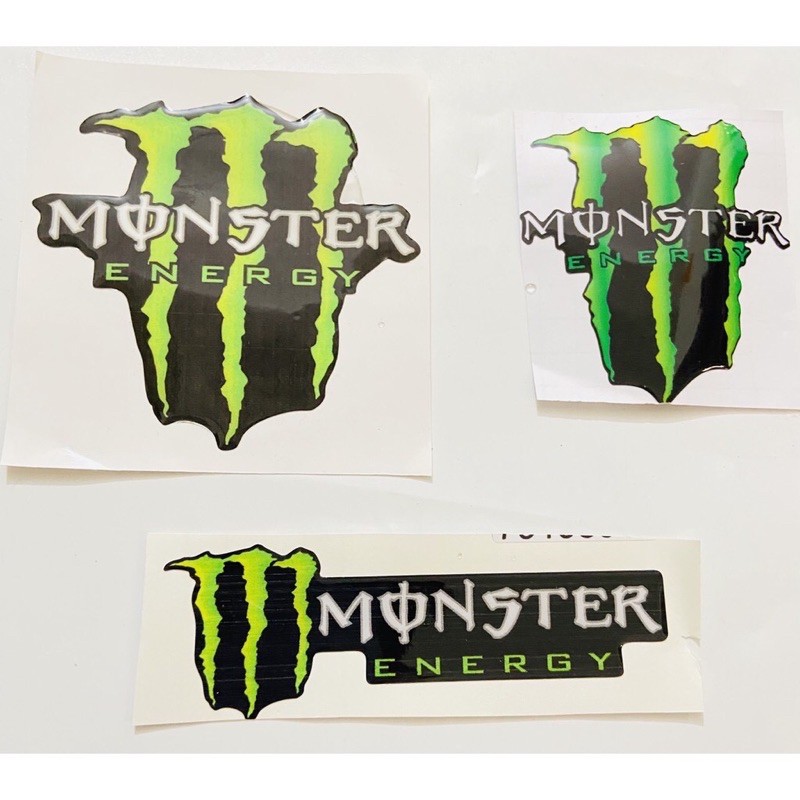 Monster logo sticker, 3-layer waterproof car sticker!!! | Shopee ...