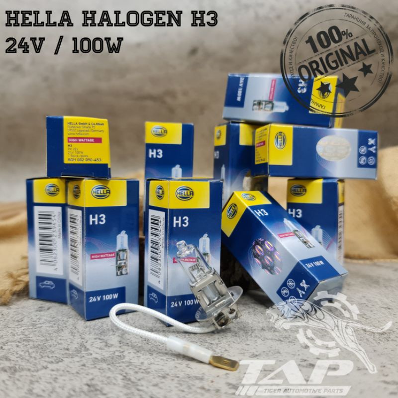 Hella H3 HALOGEN Light Bulb 24V 100W ORIGINAL | Shopee Philippines