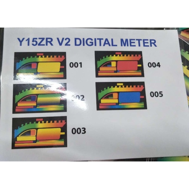 Y15ZR V2 METER STICKER INNER STICKER METER TINTED | Shopee Philippines