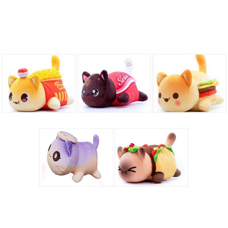 27Styles Kawaii Aphmau Meows Cat Plush Toy Soft Meemeow Stuffed Donut ...