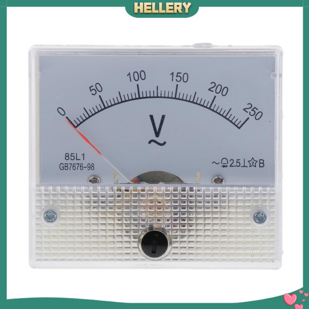 [HELLERY] Accurate 85L1 Voltmeter Analog Pointer Meter Gauge 0-250V ...