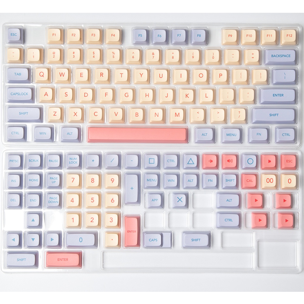 135 Keys Arctic Circle Keycaps Cherry Profiles PBT Dye-Sublimation For ...