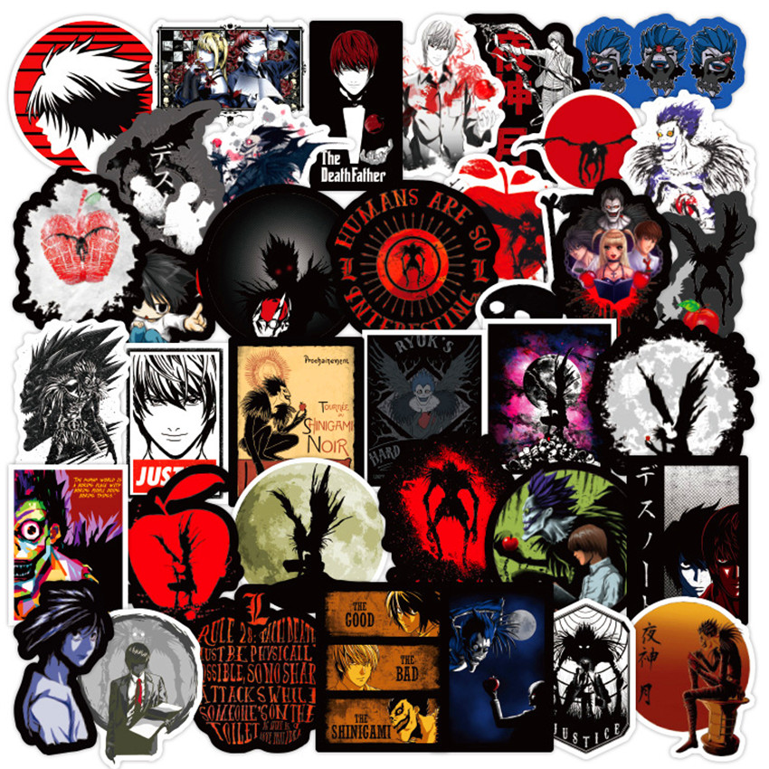 50Pcs/Set Death Note Series 01 Stickers Anime Yagami Light Ryuuku DIY ...