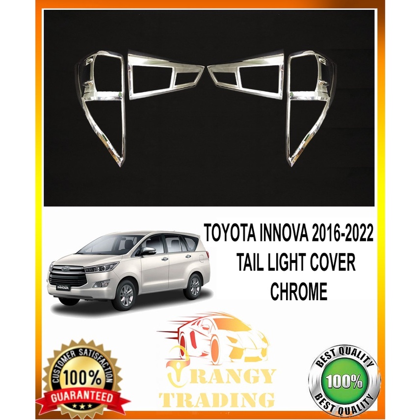 Toyota Innova 2016 to 2024 Taillight cover chrome V1 2017 2018 2019 ...