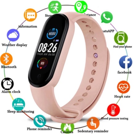 M5 Smart Bracelet Sports Digital Electronic Smartwatch Fitness Tracker ...