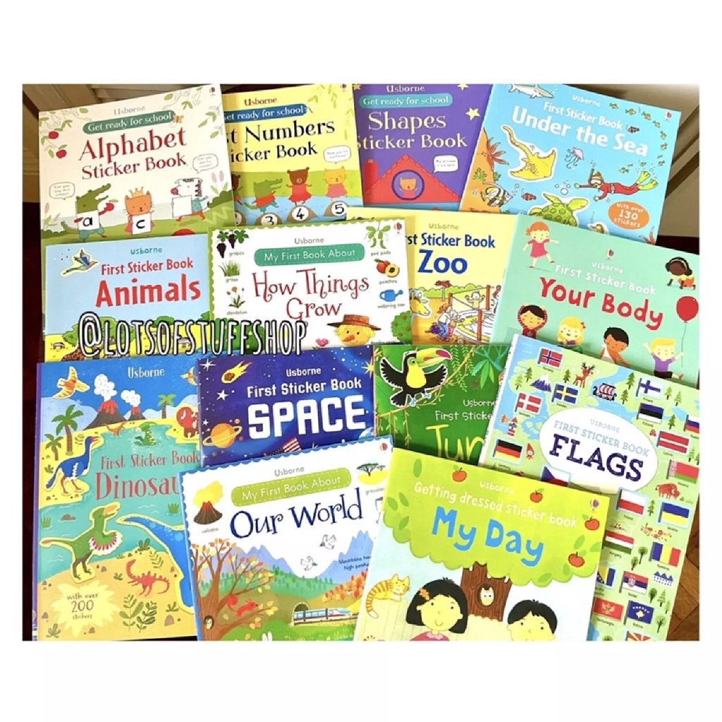 USBORNE First Sticker Book Circus Pirates Monkeys Princesses Food ...