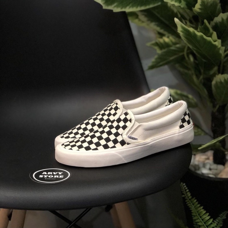 Sale!! Vans slip on vaul OG checkerboard cream white black | Shopee ...