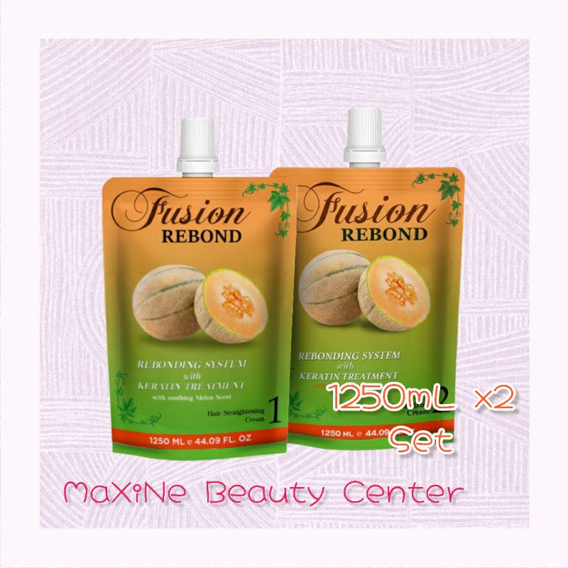 FUSION rebond, rebonding system w/ melon scent (1250ml x 2) | Shopee ...