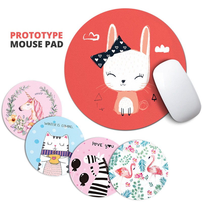 Cartoon Round Cute Mouse Pad 20cm Diameter Kawaii Pad for Mouse Desk ...