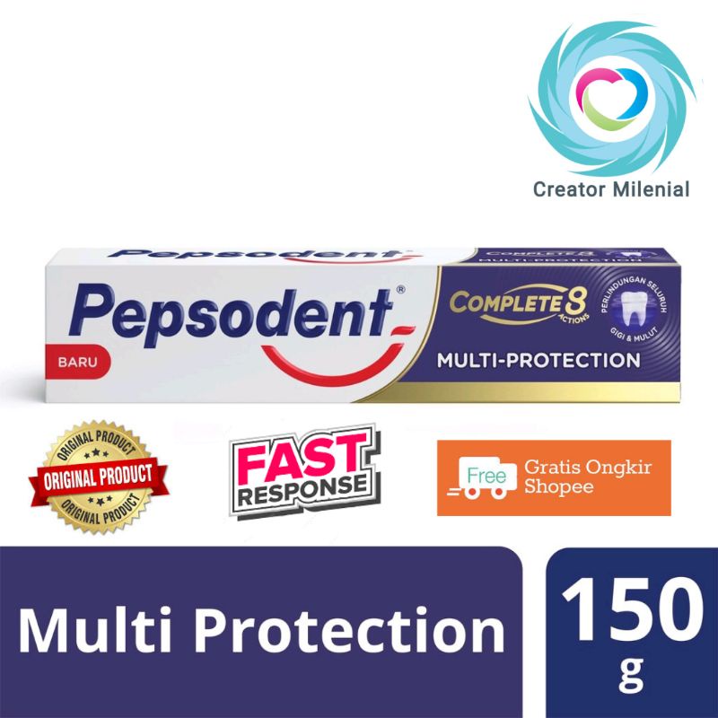 Pepsodent Complete 8 Multi Protection Anti Bacterial Toothpaste 150 ...