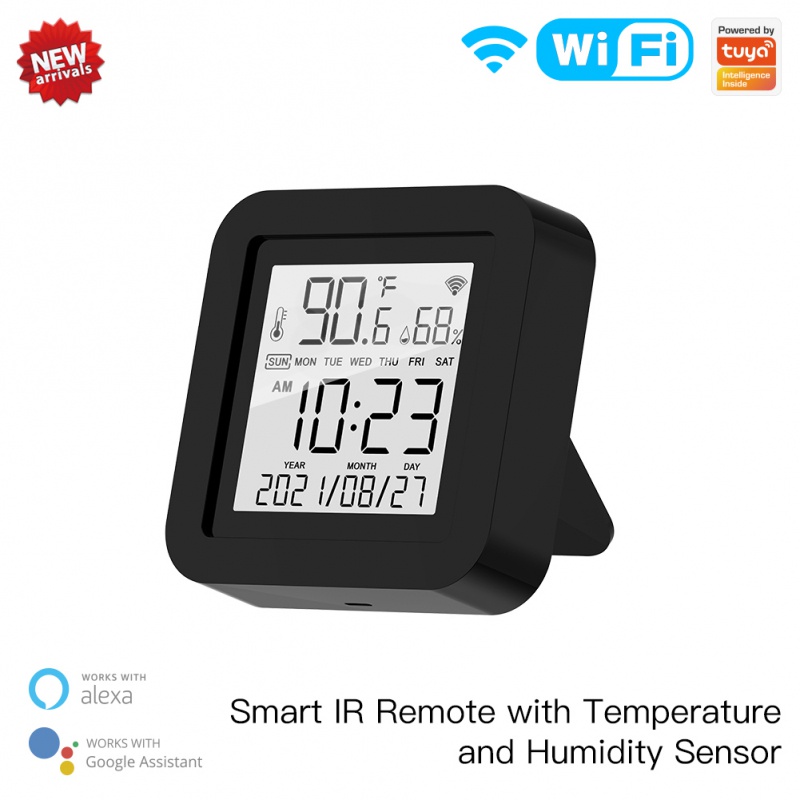 WiFi Tuya Smart IR Remote Control Temperature and Humidity Sensor for ...
