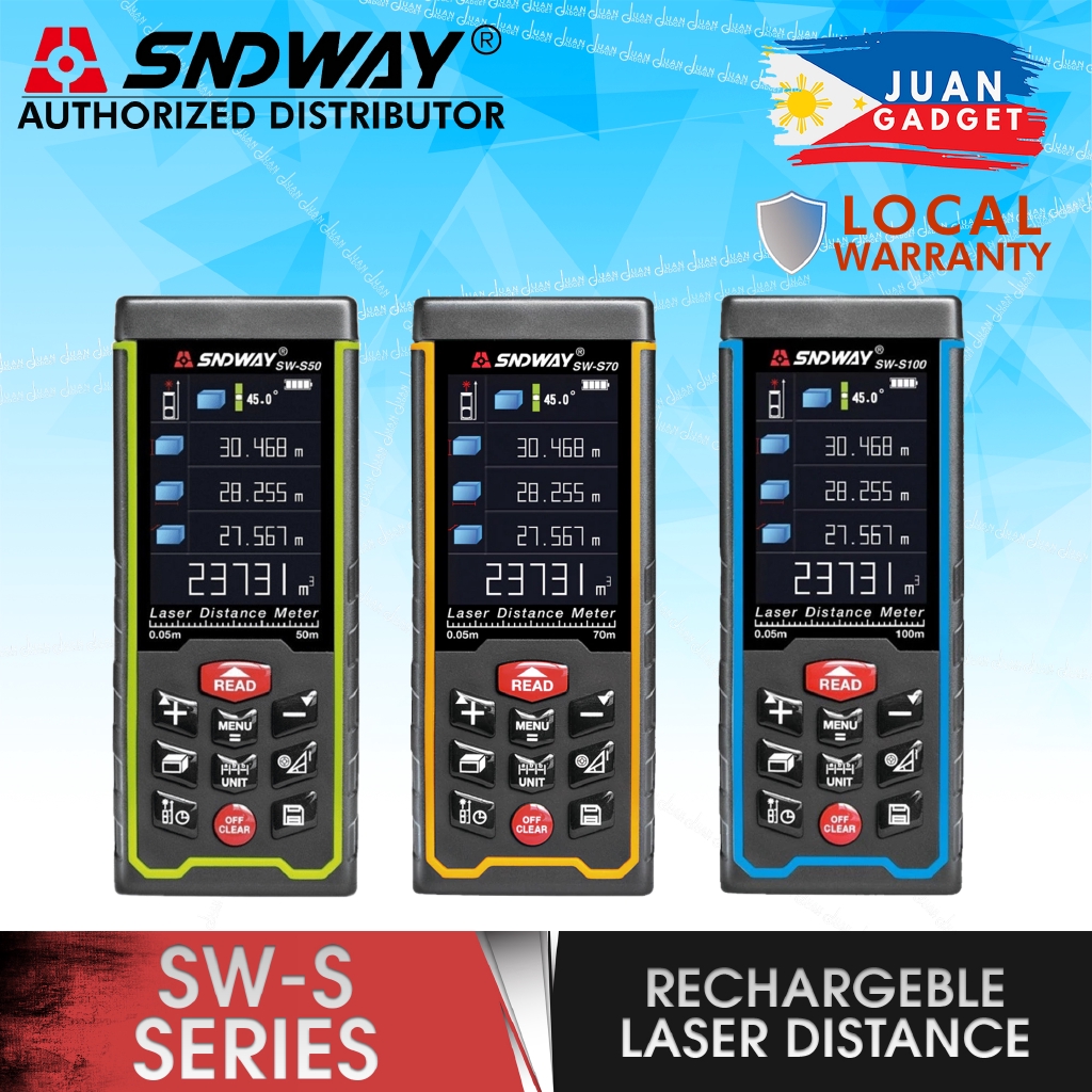 Sndway SW-S Series Rechargeable Digital Laser Distance Meter | JG ...
