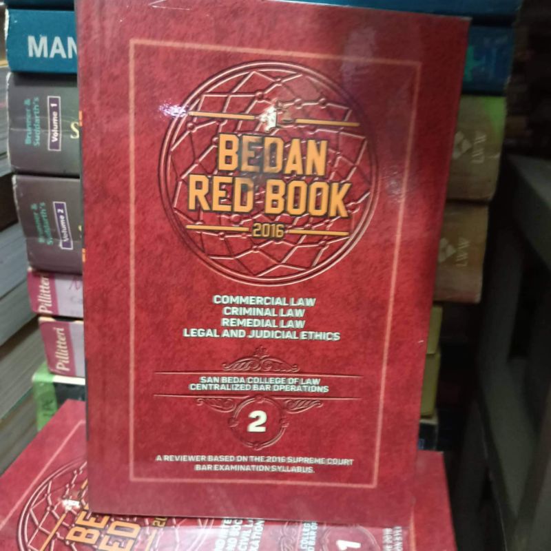 BEDAN RED BOOK 2.... | Shopee Philippines