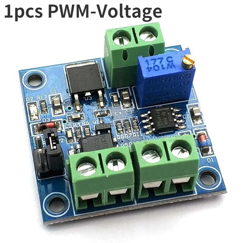 1PCS/2PCS PWM to voltage conversion module 0-100% to 0-10V PLC single-chip digital signal PWM ...
