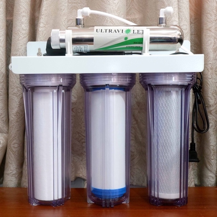 4 Stages Water Purifier with UV light complete set with FREE 1st stage ...