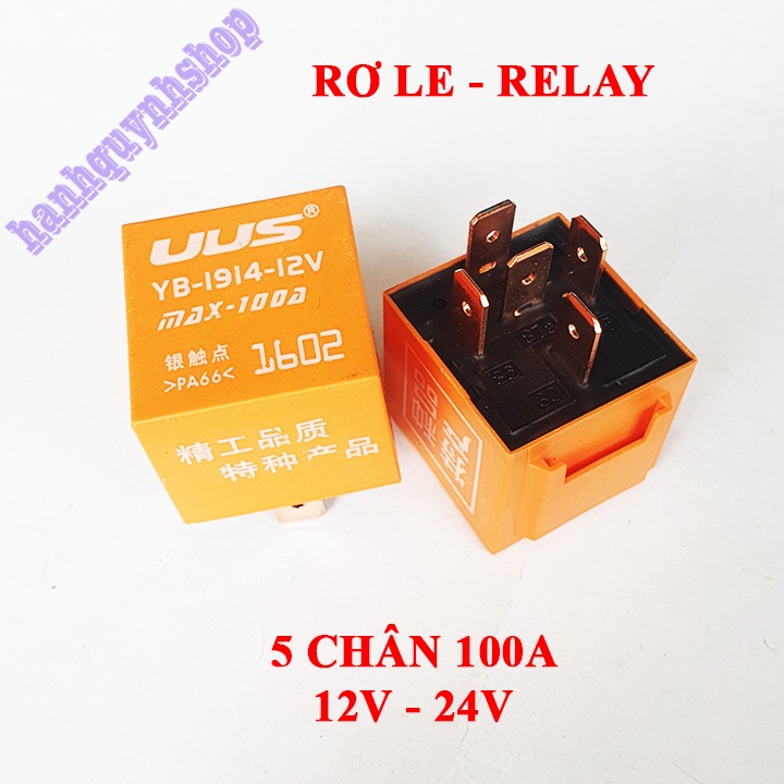 Orange 5-pin car relay 12V 100A or 24V 100A (price for 1 piece ...