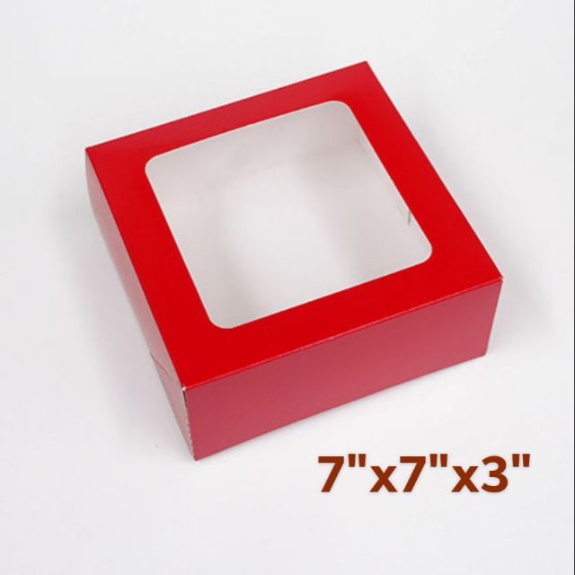 7x7x3 Pastry Box Rm boxes 1 piece | Shopee Philippines