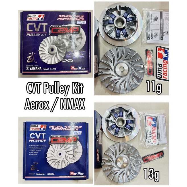 UMA Racing CVT Pulley / Kit for Aerox / NMAX with 6pcs 11g OR 13g fly ball | Shopee Philippines