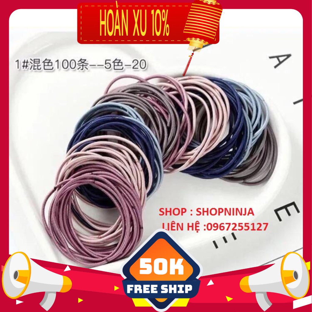 Box OF KOREAN HAIR TIE (100 STRINGS) | Shopee Philippines