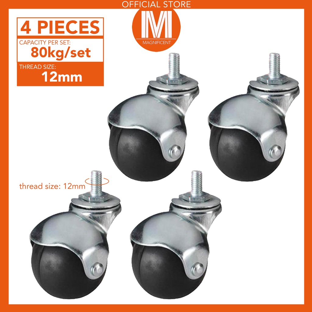 Maxim Rubber Wheel Ball Caster | Shopee Philippines