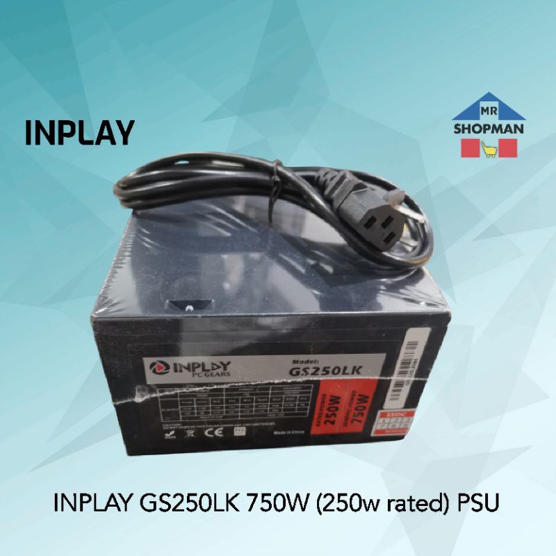 Inplay GS250LK 750W Power Supply PSU | Shopee Philippines