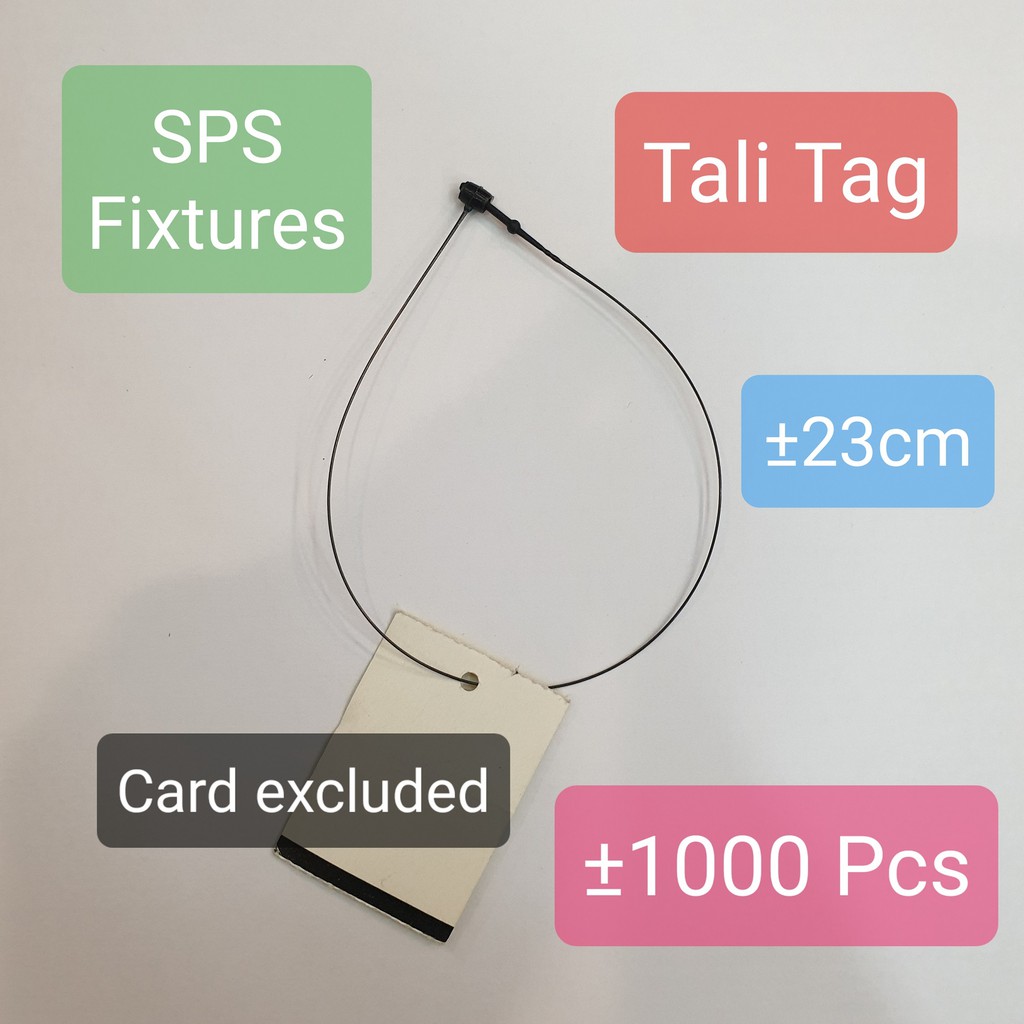 1000Pcs Tali tag / Hang Tag String Loop Lock Pins 9 Inch Price Tag Pins ...