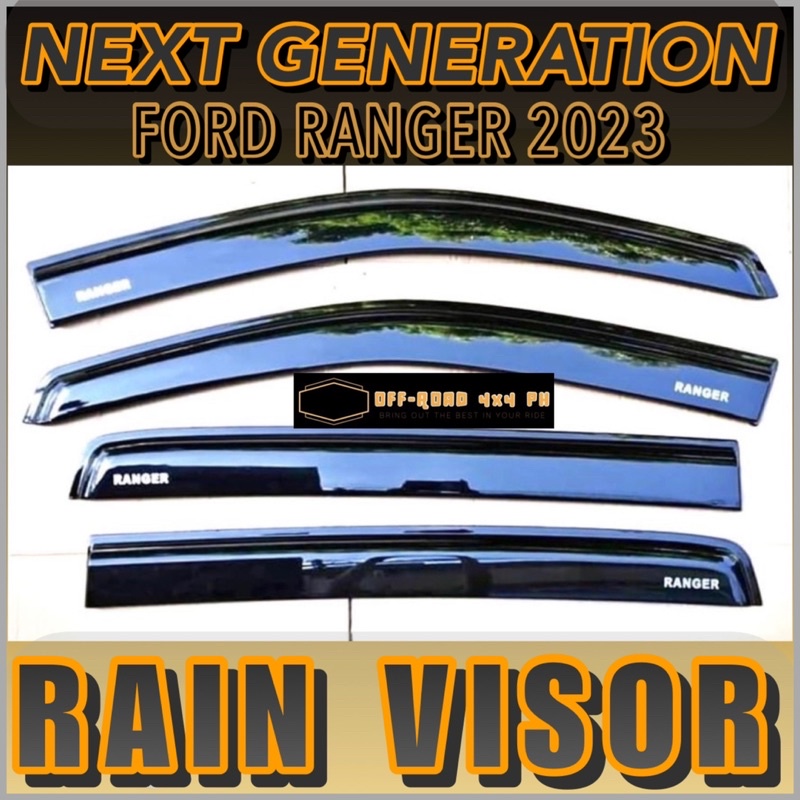 NEXT GENERATION FORD RANGER 2023 RAIN VISOR (next generation ford ...