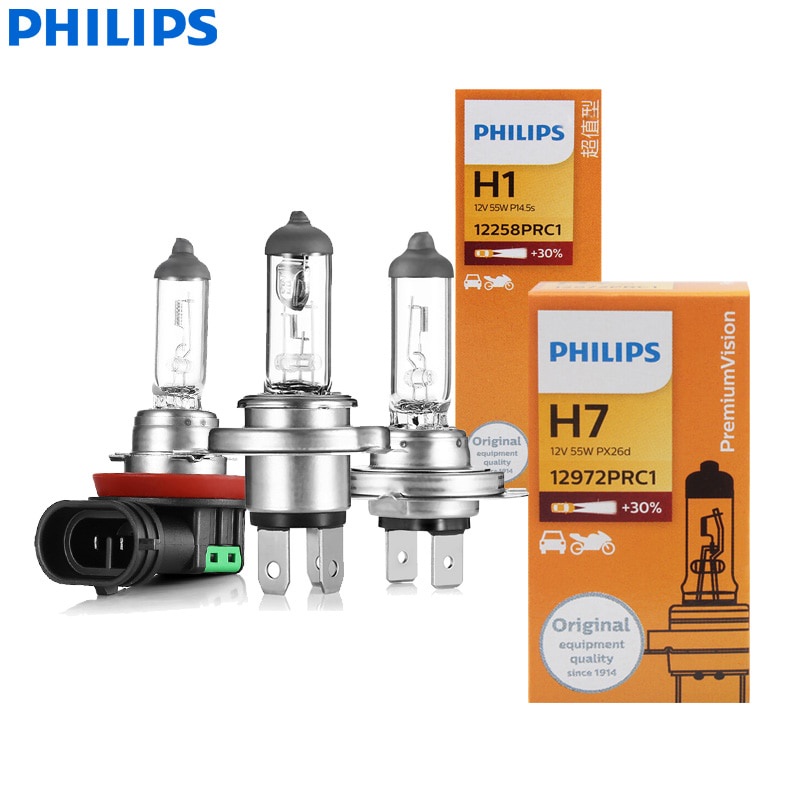 Philips H4 H7 H11 Vision Auto Lamp H1 H3 H8 H9 9005 9006 HB3 HB4 Fog Lamp Halogen Bulb for honda ...