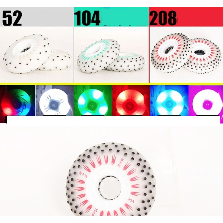 90A 8pcs 72*76*80MM flint flash firestone roller skate spark skating ...