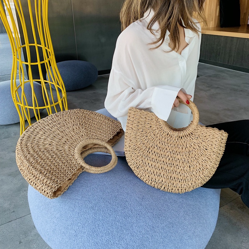 Hot selling pure hand-woven bags Japanese fresh women's bags Versatile ...