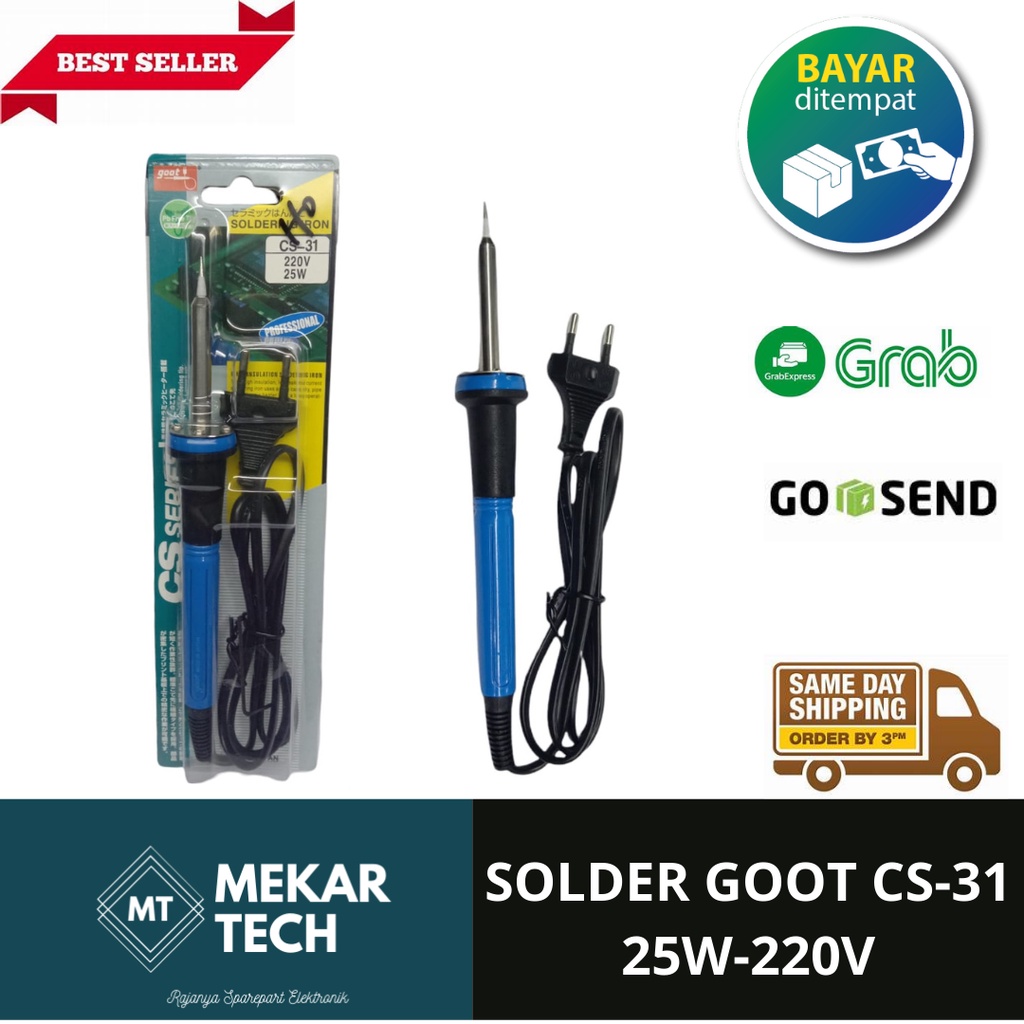 Solder GOOT CS 31 SOLDERING IRON GOOT 25W | Shopee Philippines