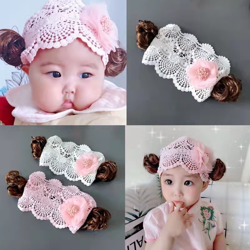 Baby hair band Infant children baby hair lead flower baby girl princess ...