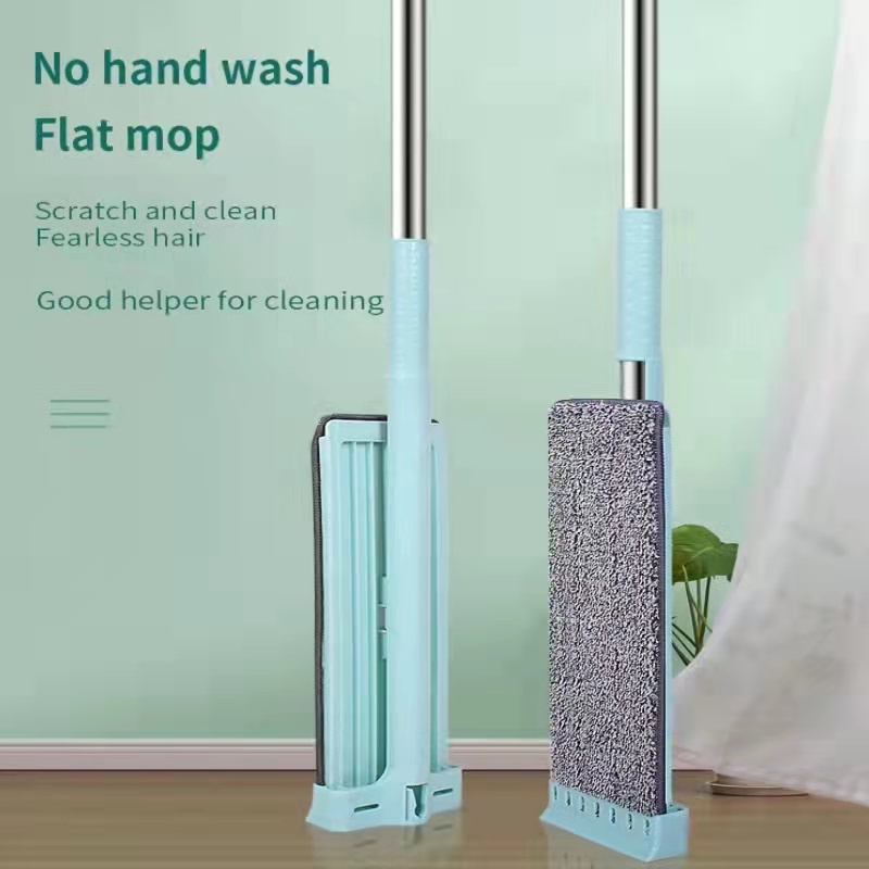 eelala Flat Mop Floor Cleaning Microfiber Squeeze Mop Floor Clean Automatic Dehydration 360 ...