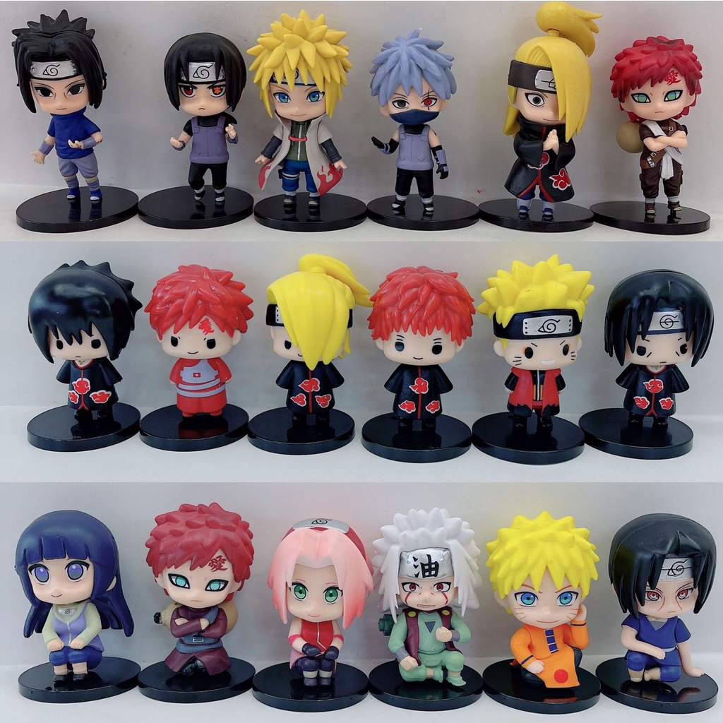 NEW Anime Figure Naruto Doll Toy Kawaii Kakashi Sakura Gaara Minato ...