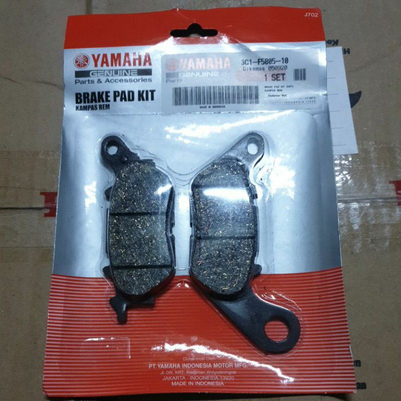 Genuine Yamaha Rear Brake pad Nmax Front brake pad Mio Sporty | Shopee ...