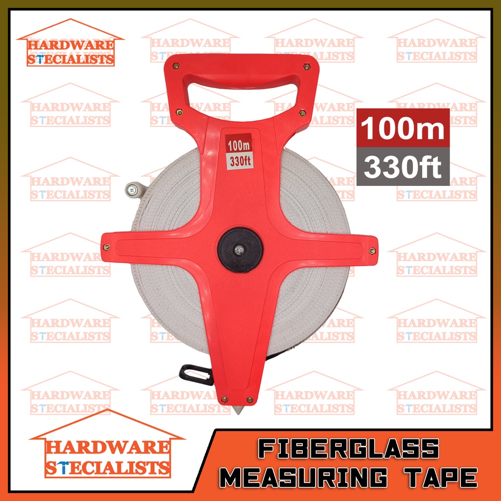 Fiberglass Measuring Tape 100 Meters 330 Ft | Shopee Philippines