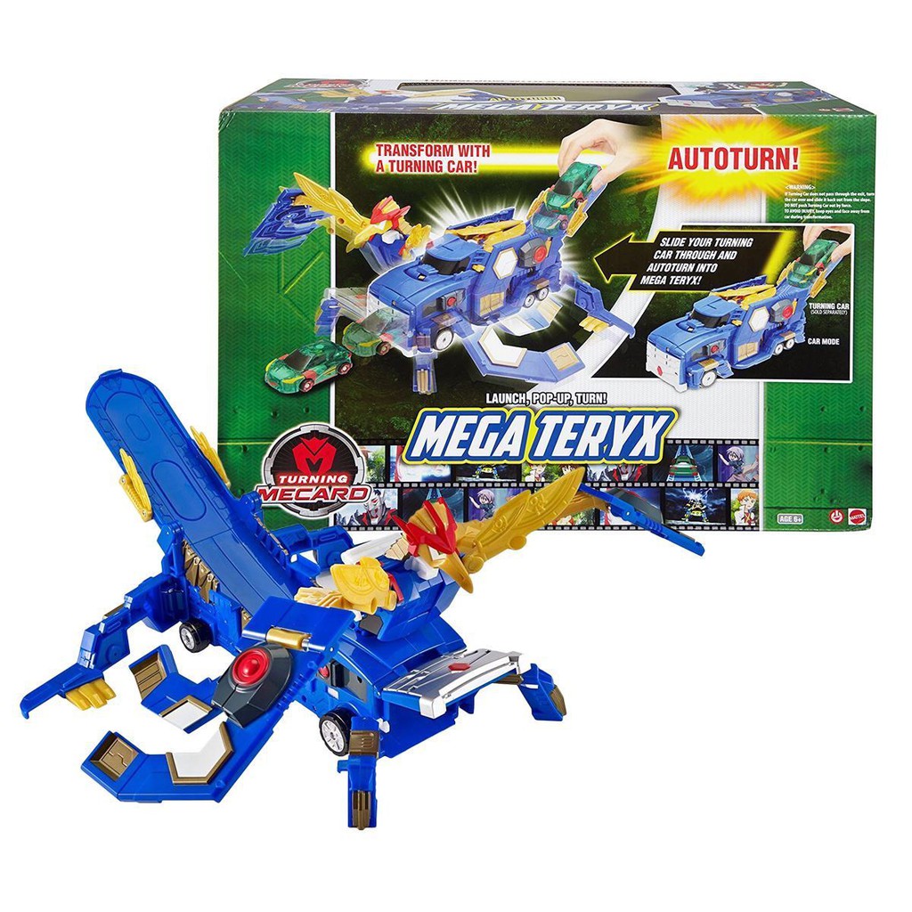 Turning Mecard Mecanimals Mega Teryx Transforming | Shopee Philippines