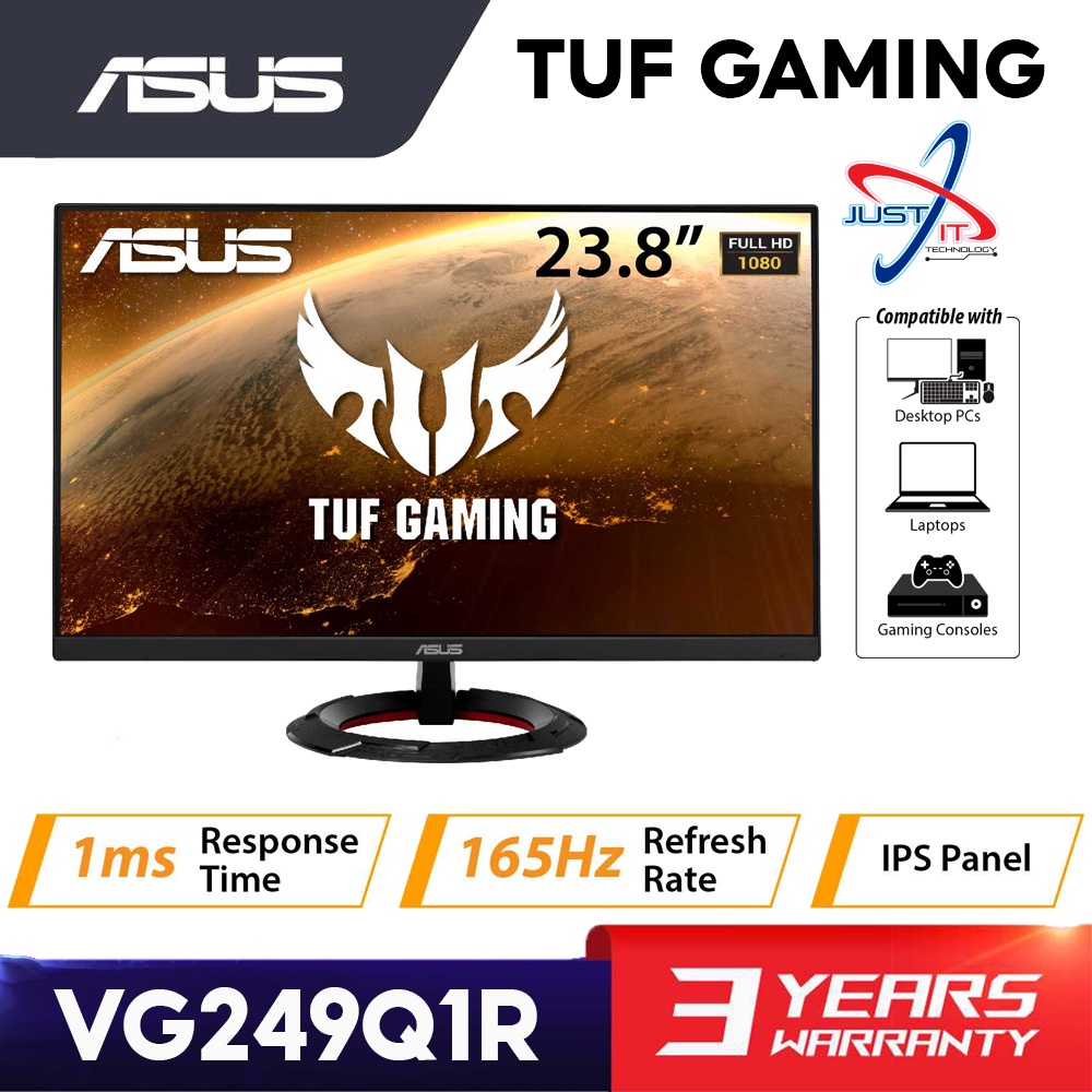 Asus TUF GAMING VG249Q1R 24" IPS FHD 144Hz 1Ms Gaming Monitor | Shopee ...