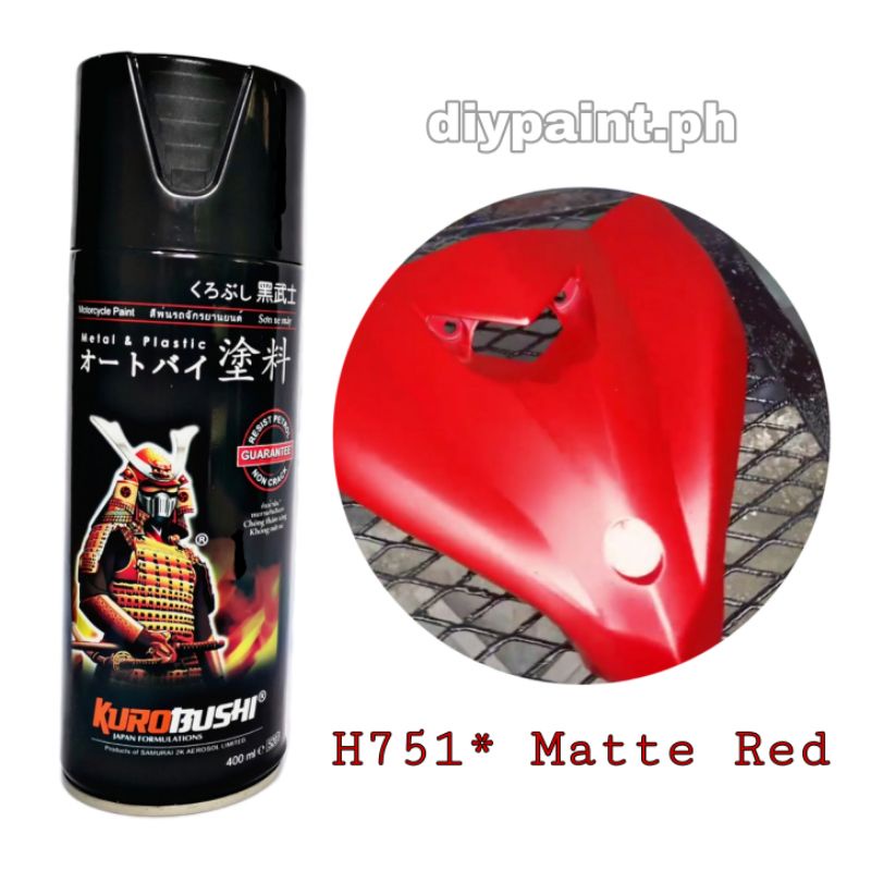 SAMURAI PAINT H751 & Y9595 MATTE RED (Honda & Yamaha Matte Red) | Shopee Philippines